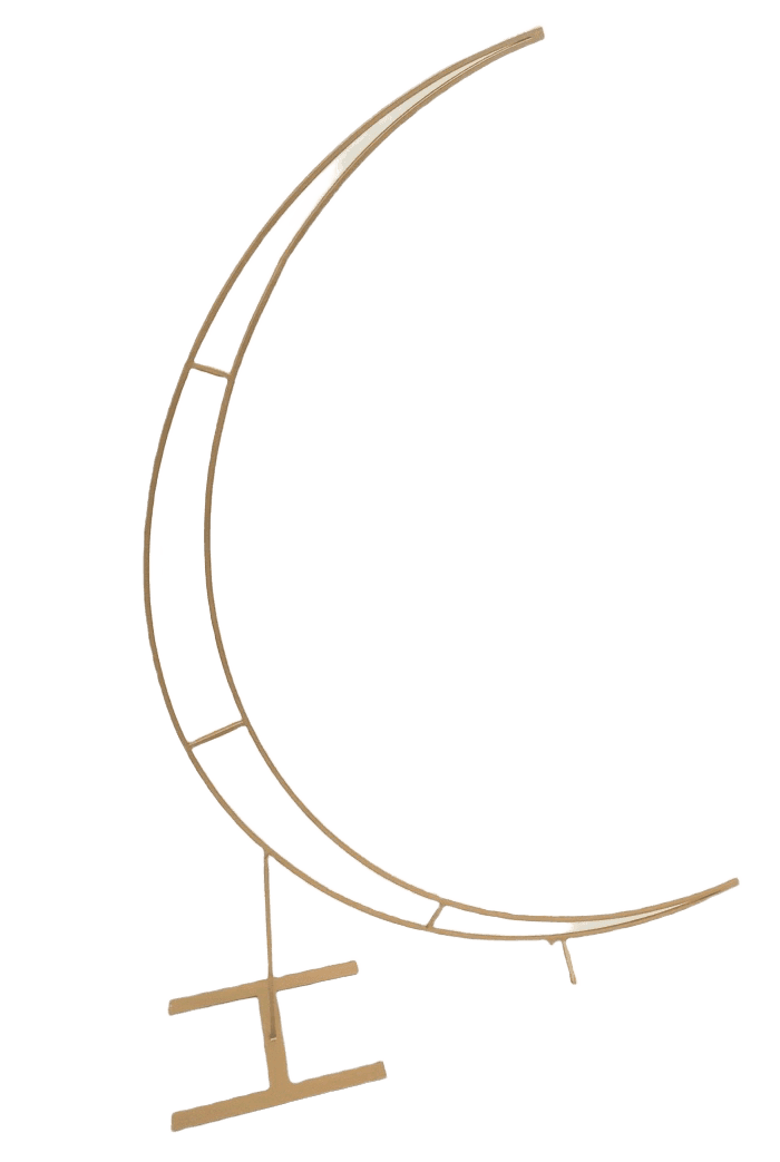 IRON CRESCENT MOON ARCH | Floral Props and Design