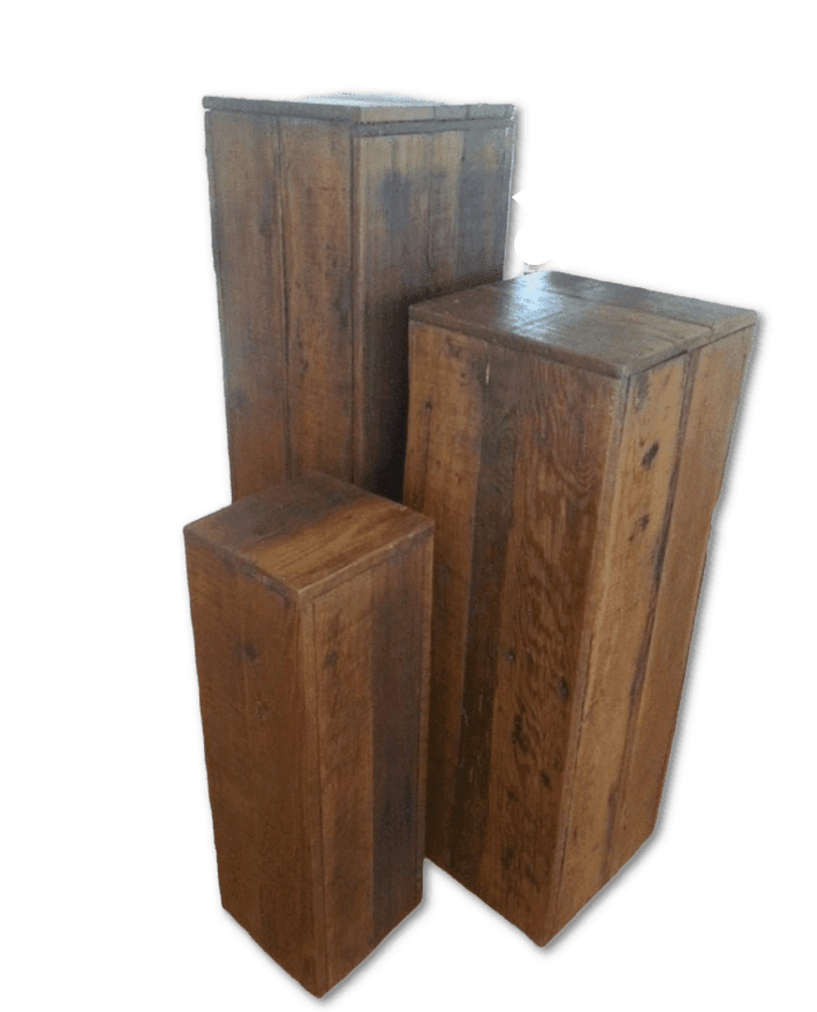 WOOD PEDESTALS -RECLAIMED WOOD– Floral Props and Design